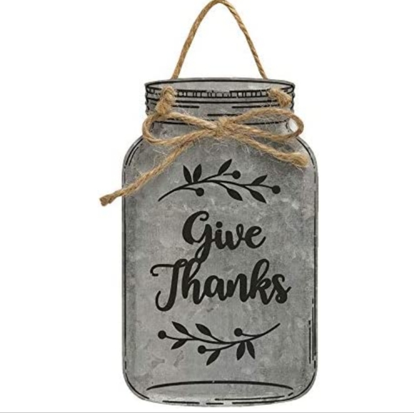 Art | 2 Galvanized Metal Mason Jar Signs Jute String Diy Crafting ...